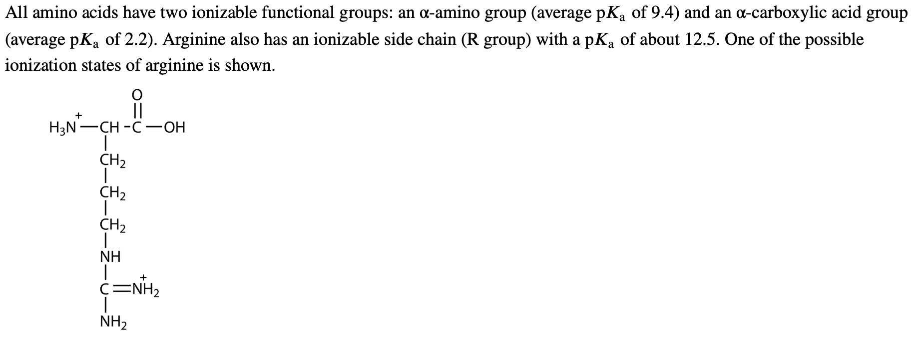 Solved All amino acids have two ionizable functional groups: | Chegg.com