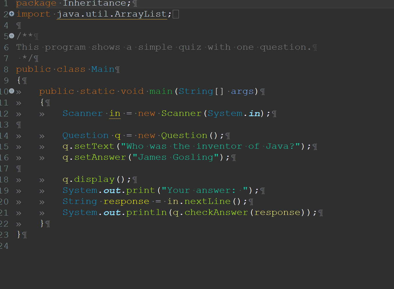 Solved We have a generic class called Question that has two | Chegg.com
