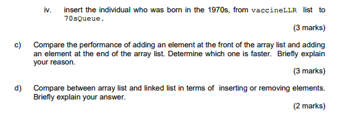 Solved Given the following ADT's: public class ArrayList // | Chegg.com