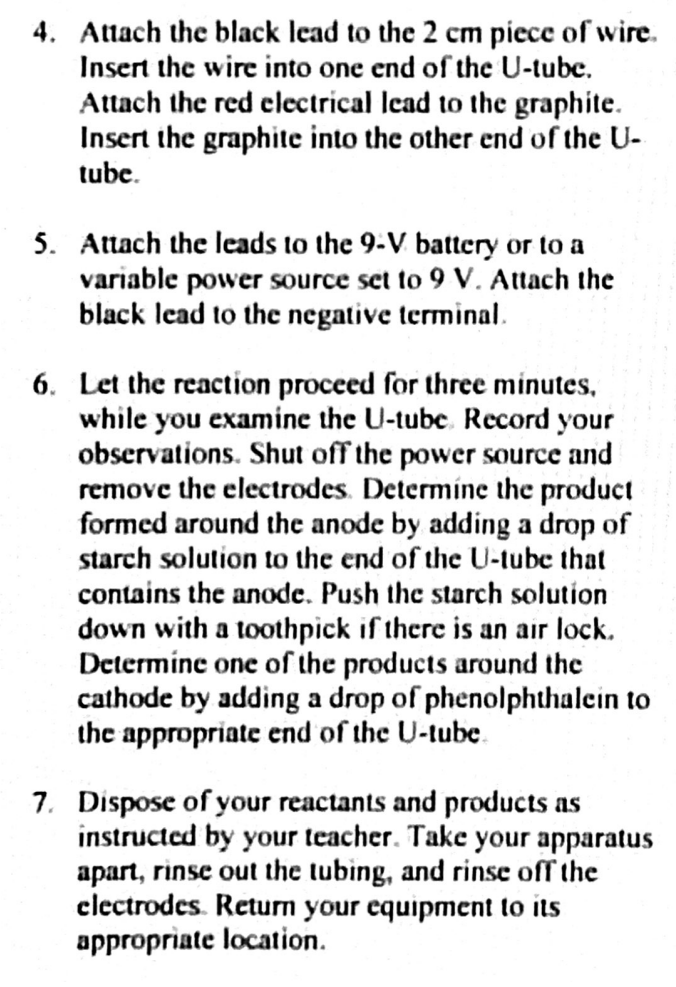 Solved Electrolysis of Aqueous Potassium Iodide When an | Chegg.com