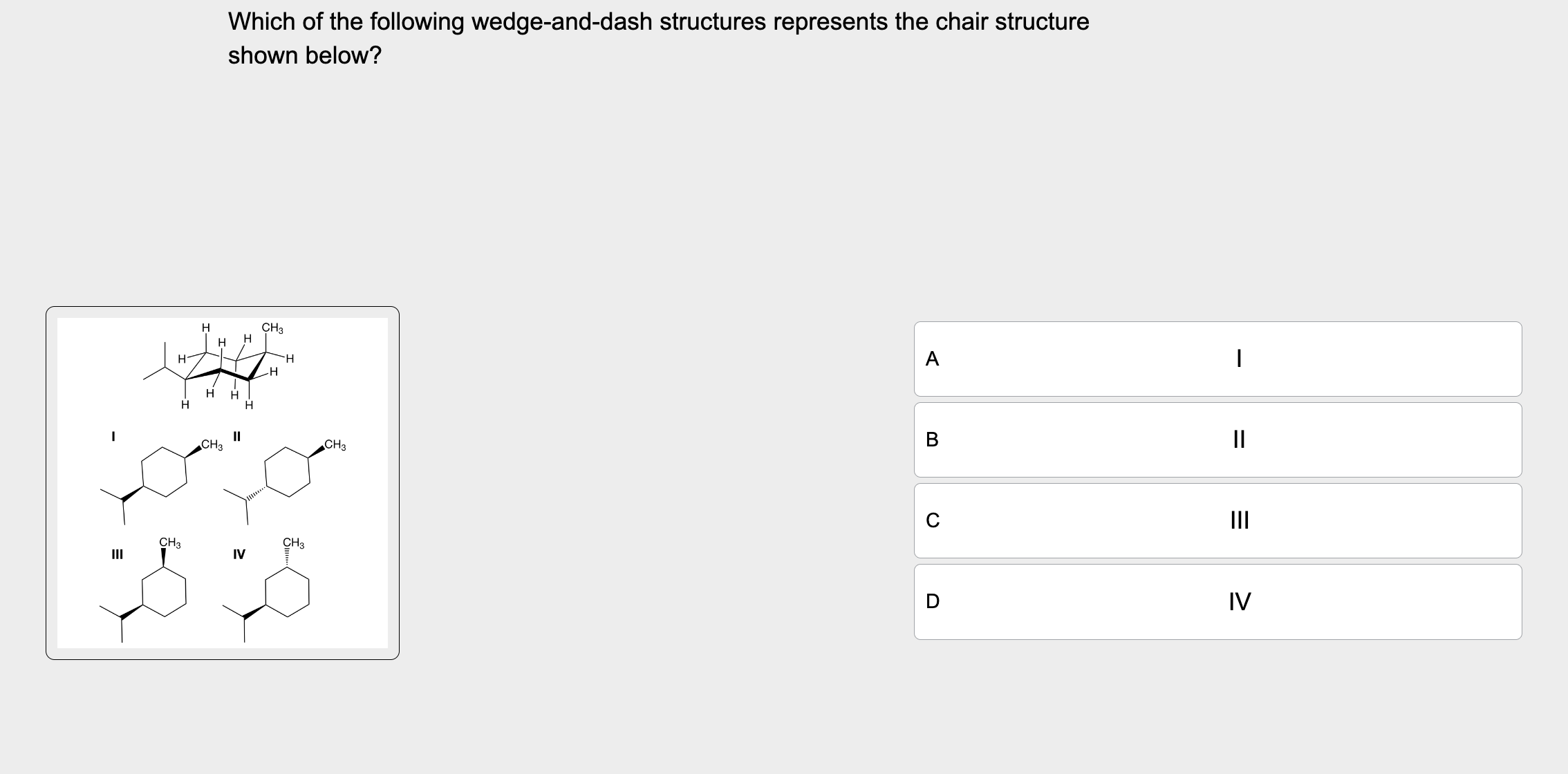 Solved Which of the following wedge-and-dash structures | Chegg.com