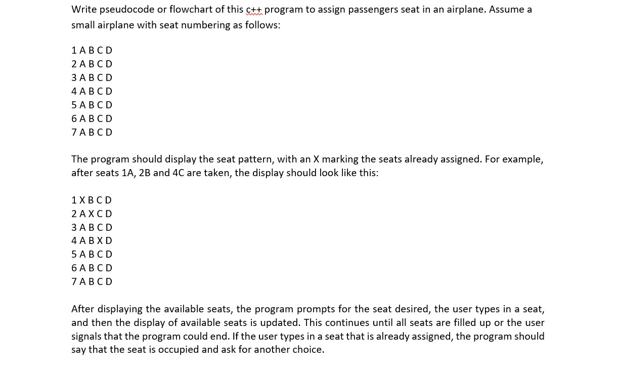 Solved Write pseudocode or flowchart of this c++ program to | Chegg.com