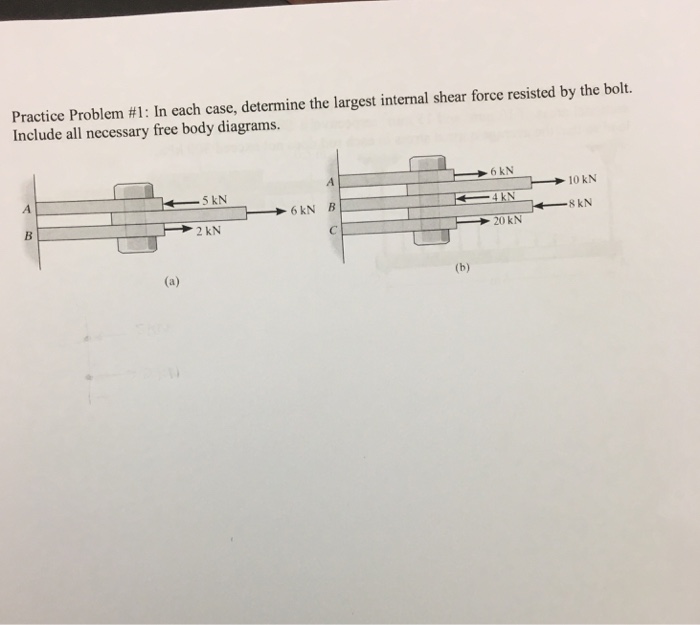 Solved In each case, determine the largest internal shear | Chegg.com Solved In each case, determine the largest internal shear | Chegg.com