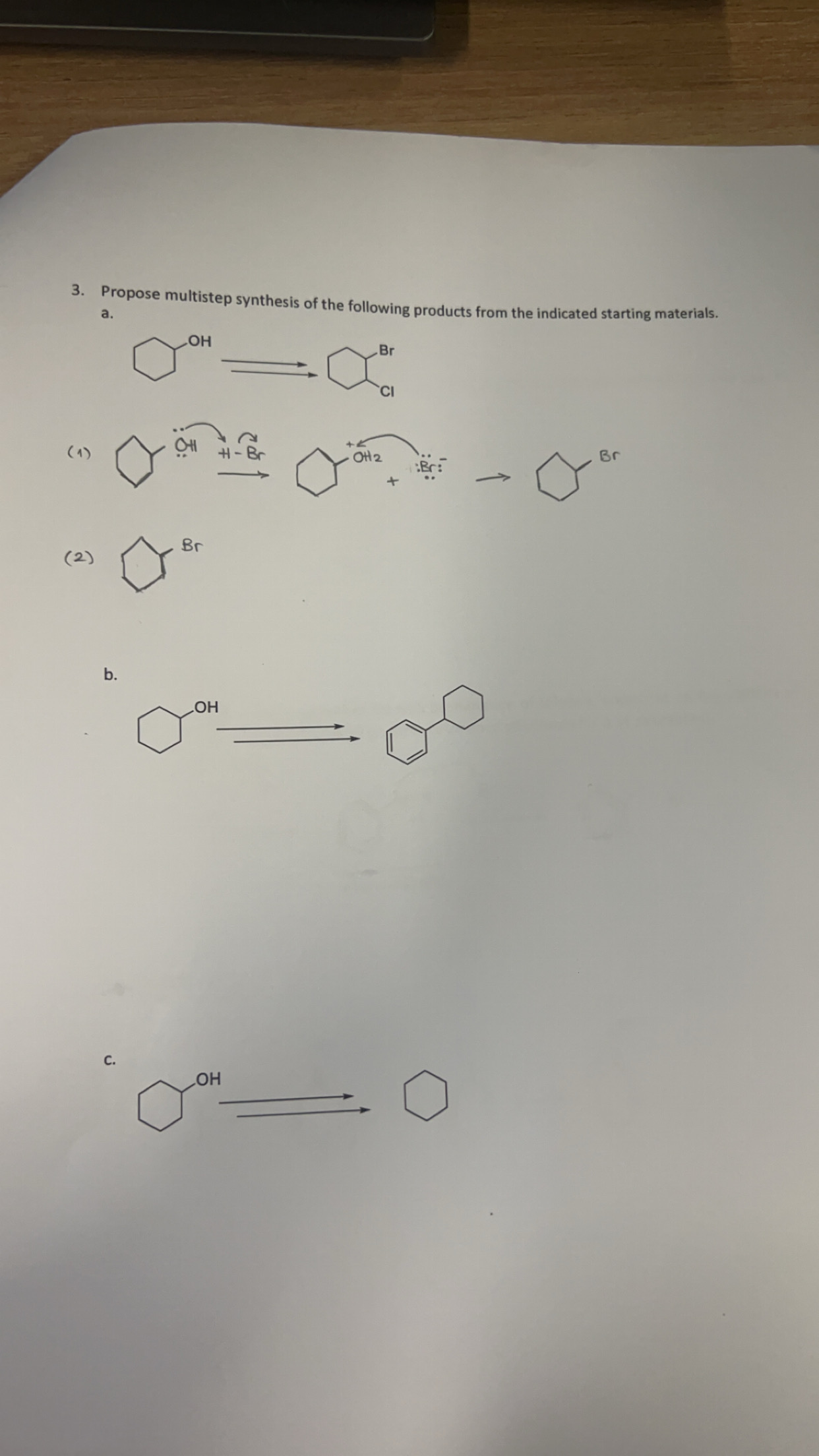 Solved 3. ﻿Propose multistep synthesis of the following | Chegg.com