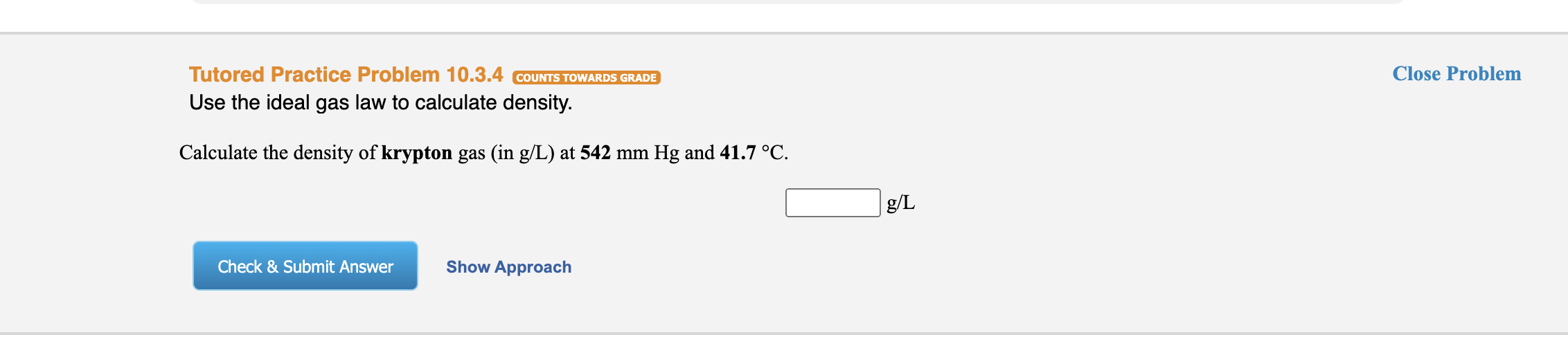 Solved Close Problem Tutored Practice Problem 10.3.3 COUNTS | Chegg.com