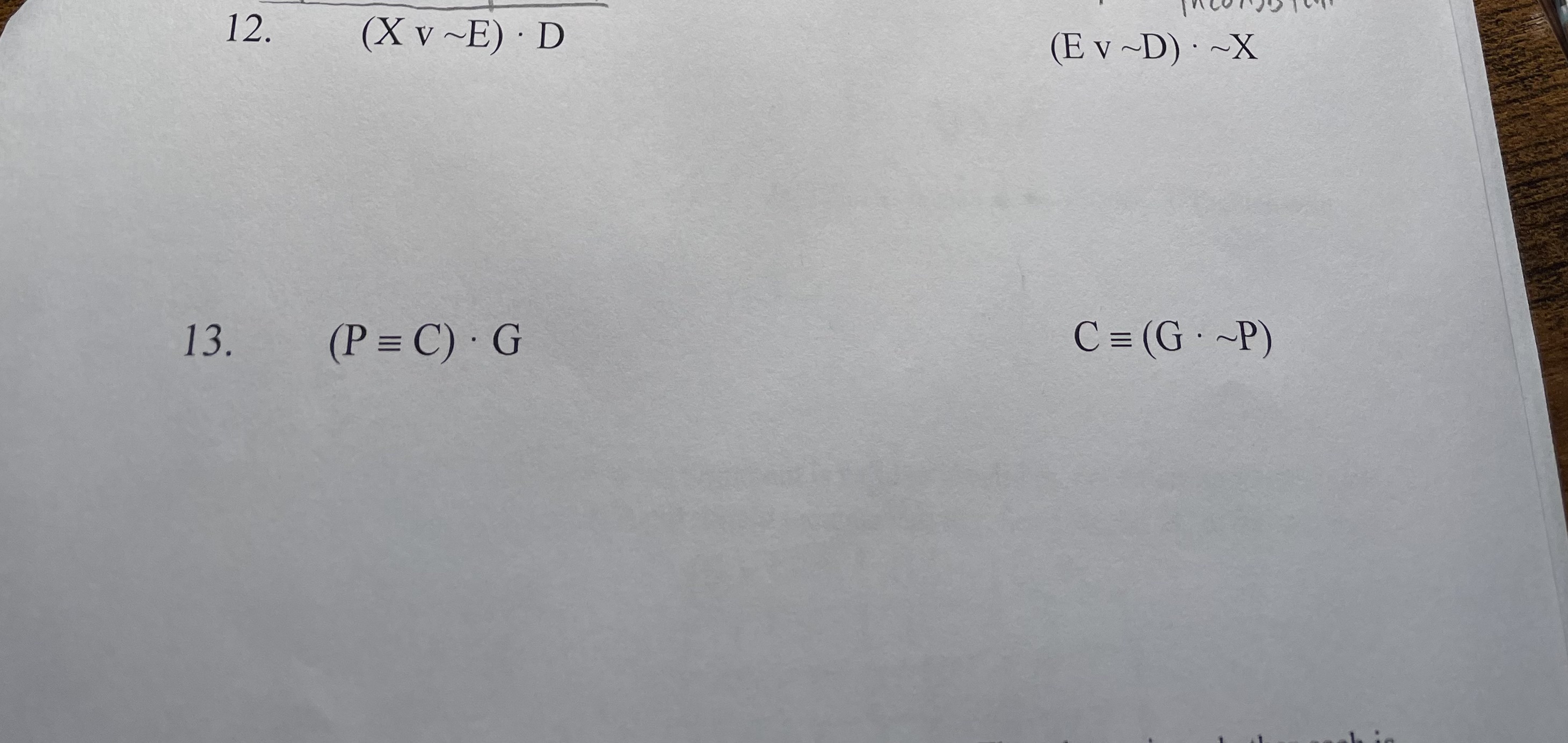 Solved Part III. For the following pairs of propositions, | Chegg.com
