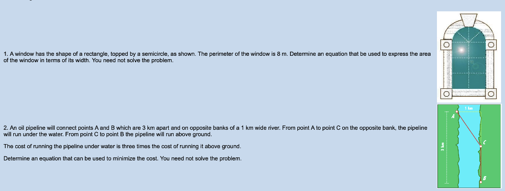 Solved O 1. A window has the shape of a rectangle, topped by | Chegg.com