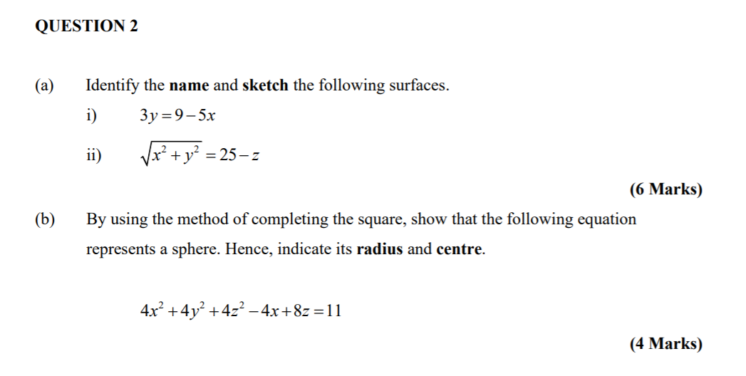 Solved QUESTION 2 (a) Identify the name and sketch the | Chegg.com