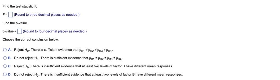 Solved Examine the following two-factor analysis of variance | Chegg.com