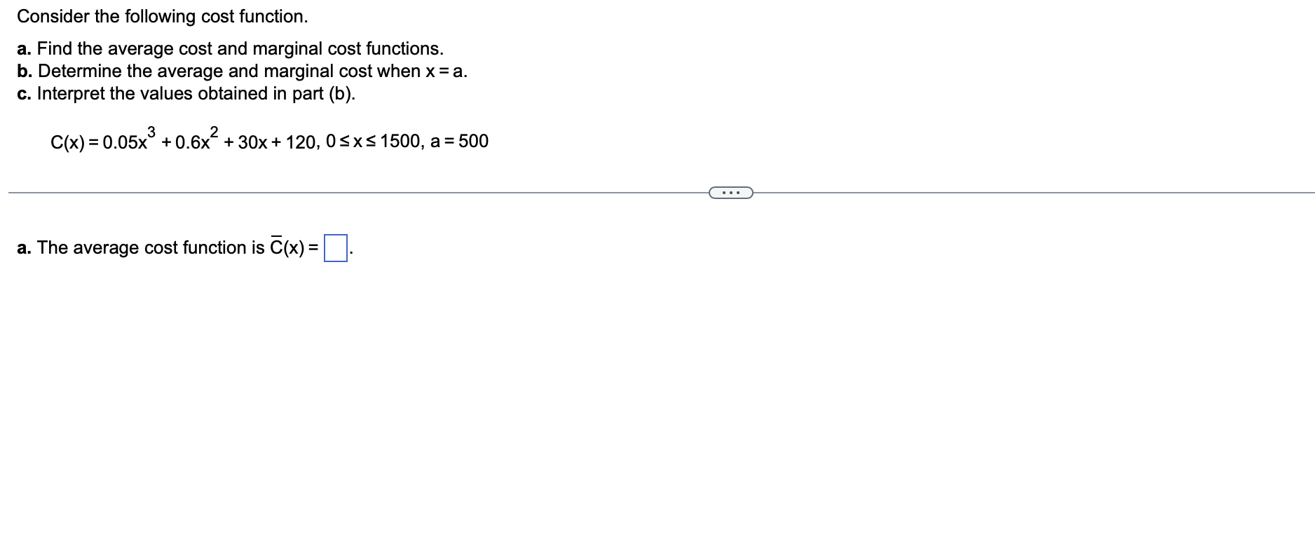 Solved Consider The Following Cost Function A Find The