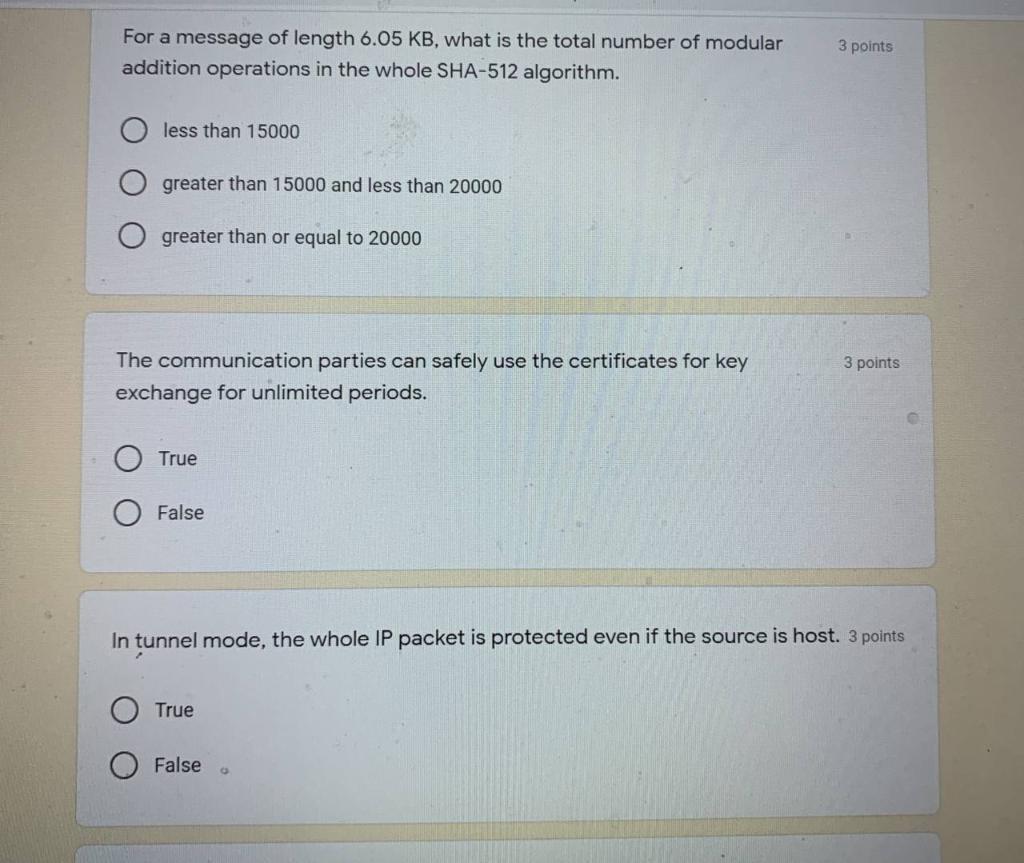 Solved For a message of length 6.05 KB, what is the total | Chegg.com