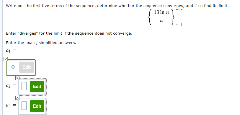Solved Write Out The First Five Terms Of The Sequence