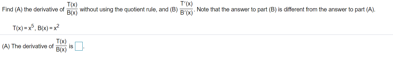 Solved There are TWO PARTS TO BOTH OF THESE QUESTIONS. (A) | Chegg.com