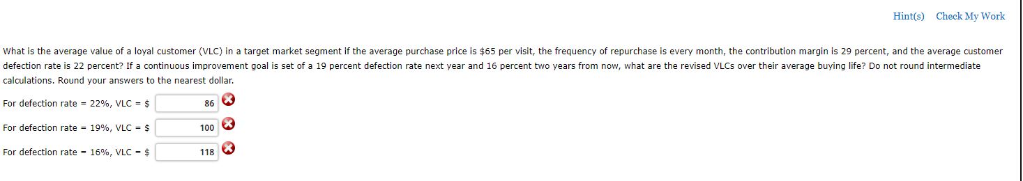 Solved Hint(s) ﻿Check My Work defection rate is 22 ﻿percent? | Chegg.com