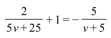 Solved 25v+25+1=-5v+5 | Chegg.com