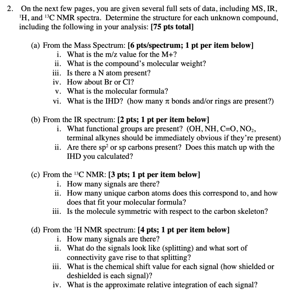 Solved On the next few pages, you are given several full | Chegg.com