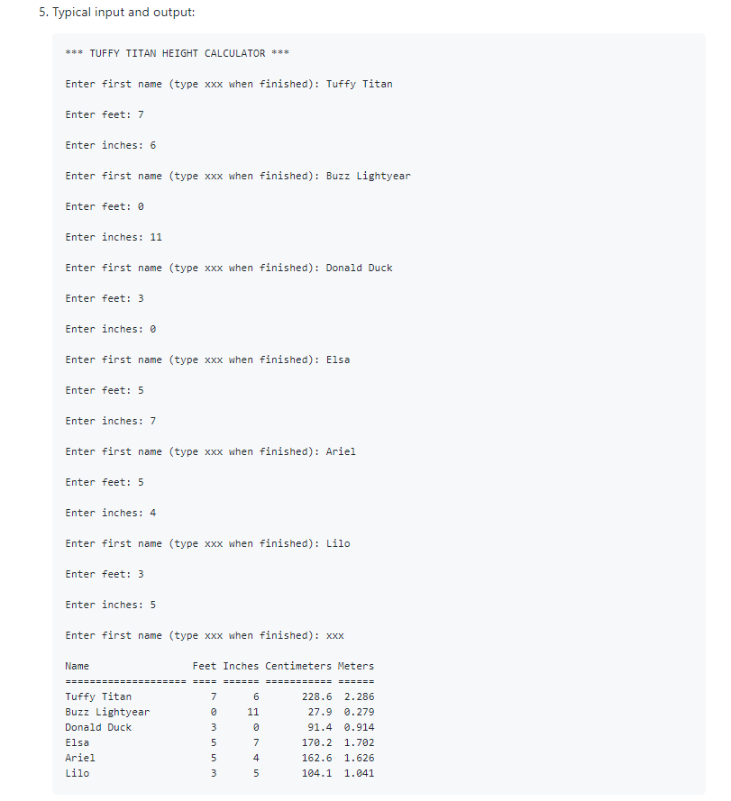Solved 1. Title Comment Block i. Create your source code | Chegg.com