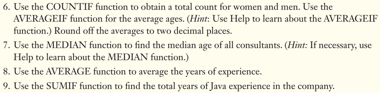 Solved 6. Use the COUNTIF function to obtain a total count | Chegg.com