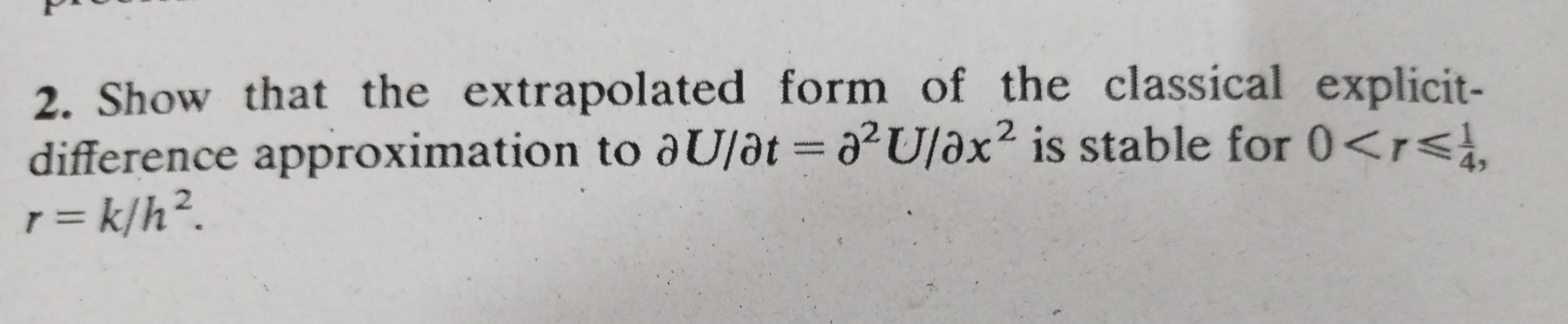 Solved 2. Show that the extrapolated form of the classical | Chegg.com