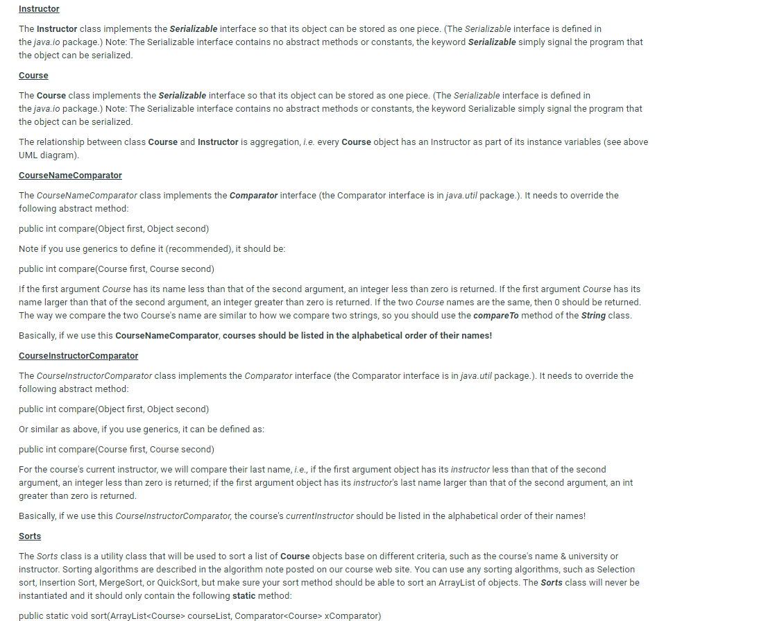 Assignment8.java (**partially given, need to add more | Chegg.com