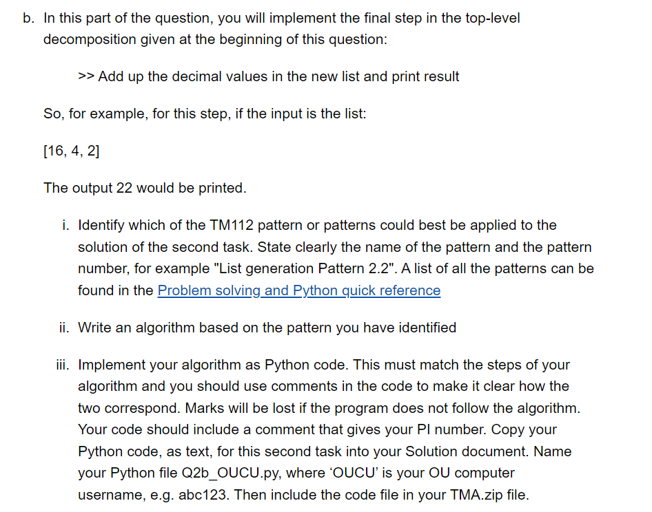 Solved Important note: you do not need to get a working | Chegg.com