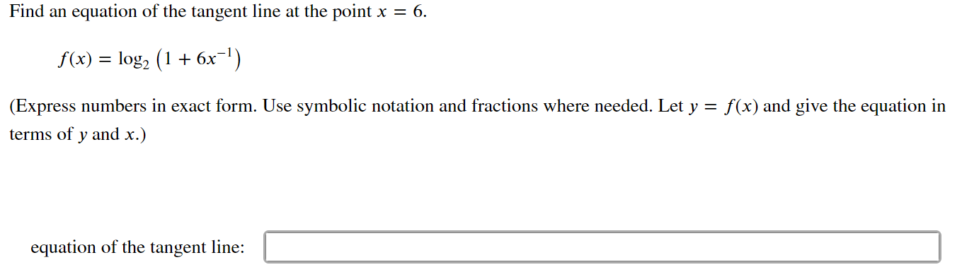 Solved Find an equation of the tangent line at the point | Chegg.com