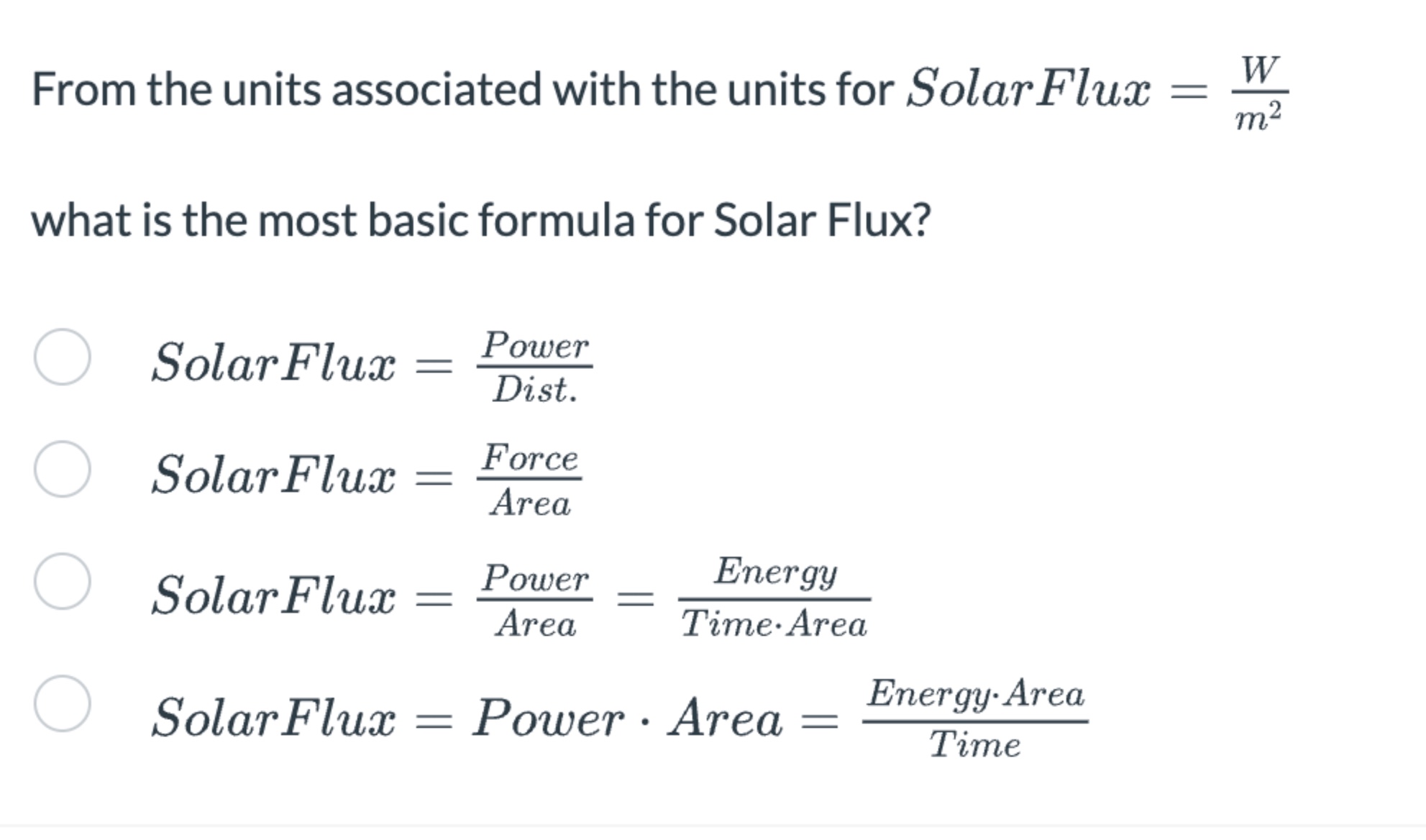 Solved From the units associated with the units for Solar | Chegg.com
