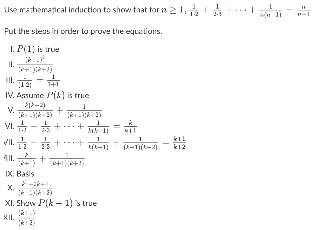 Solved Use mathematical induction to show that for | Chegg.com