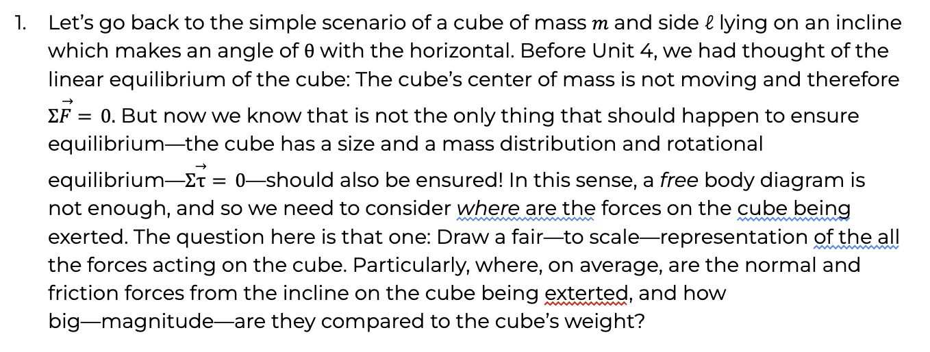 Solved Let's go back to the simple scenario of a cube of | Chegg.com