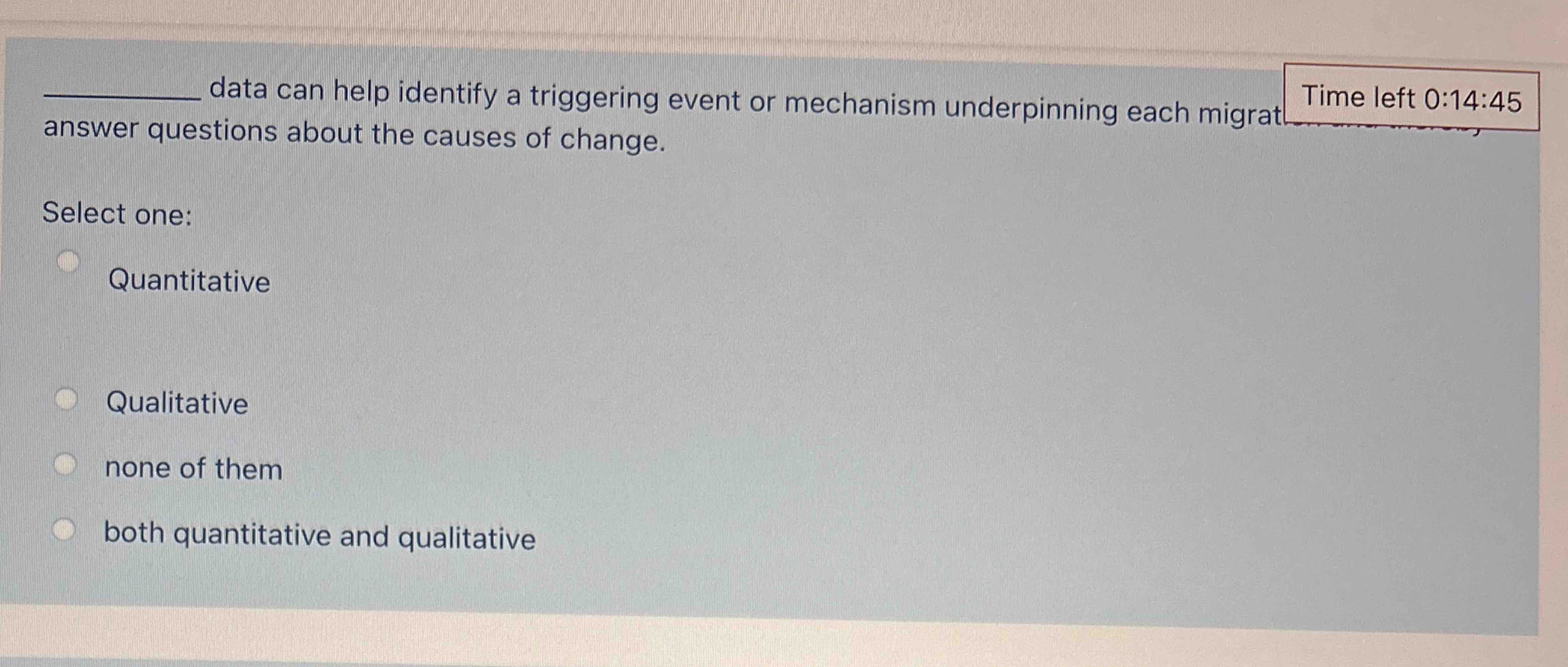Solved data can help identify a triggering event or | Chegg.com