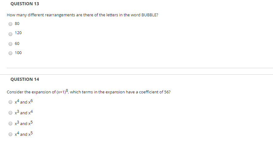 Solved QUESTION 13 How many different rearrangements are | Chegg.com