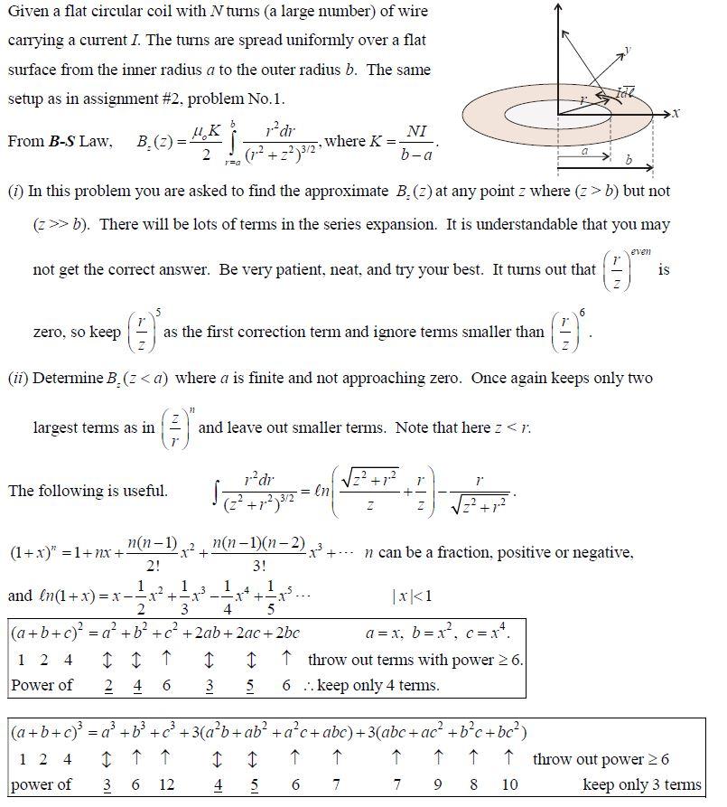 Solved Given a flat circular coil with N turns (a large | Chegg.com