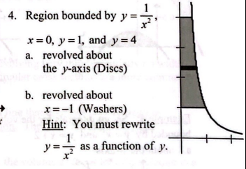 Solved Use washers to set up (but not integrate) integrals | Chegg.com