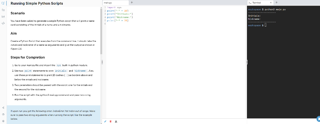Solved m Running Simple Python Scripts > TAMIL Scenario many | Chegg.com