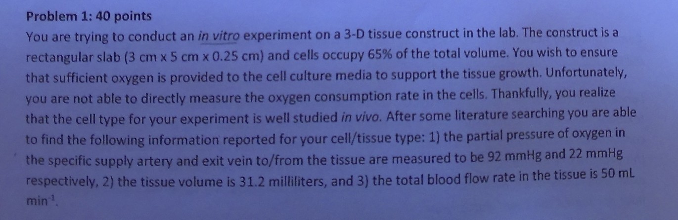 Solved Problem 1: 40 points You are trying to conduct an in | Chegg.com