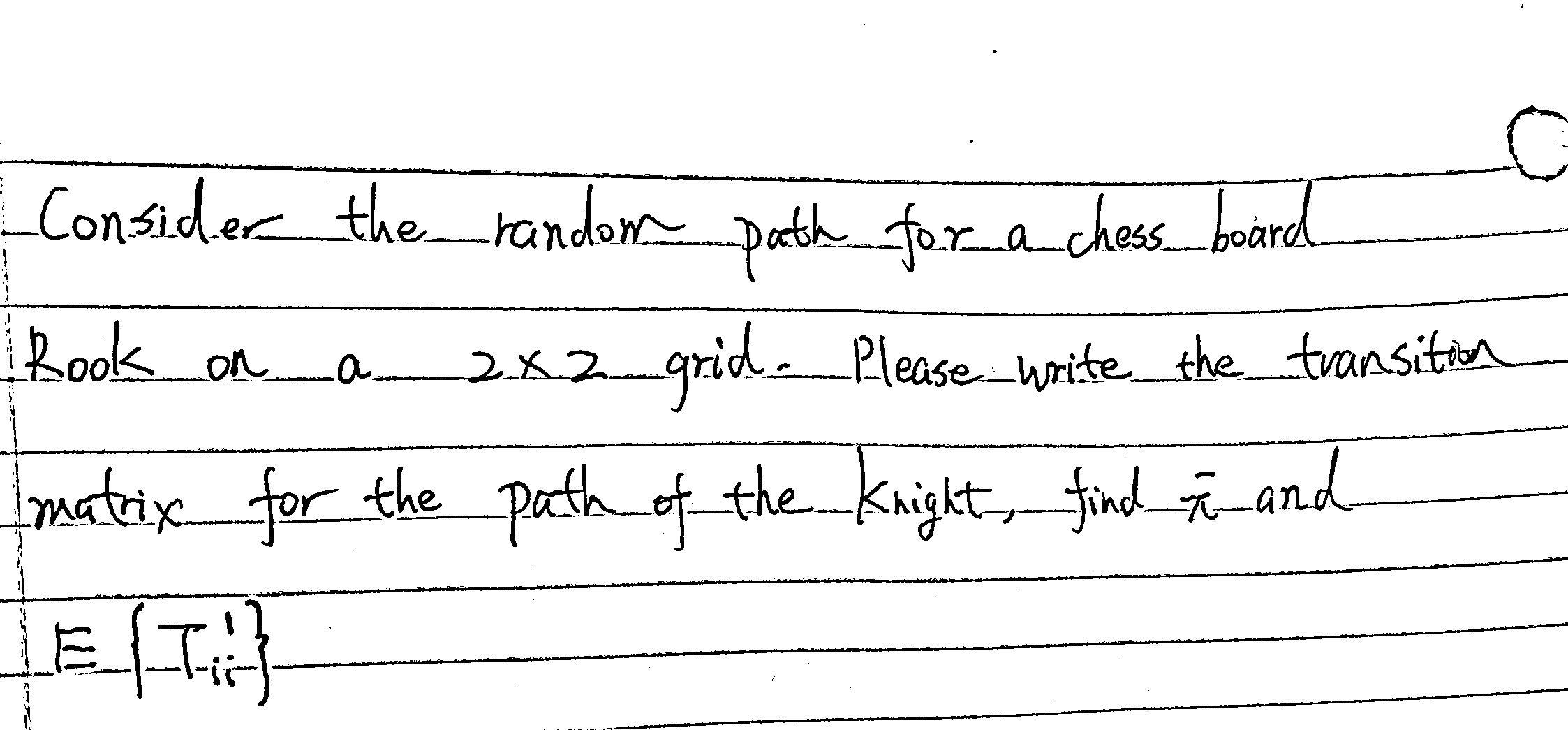 -Consider the random path for a chess board 2x2 grid. | Chegg.com