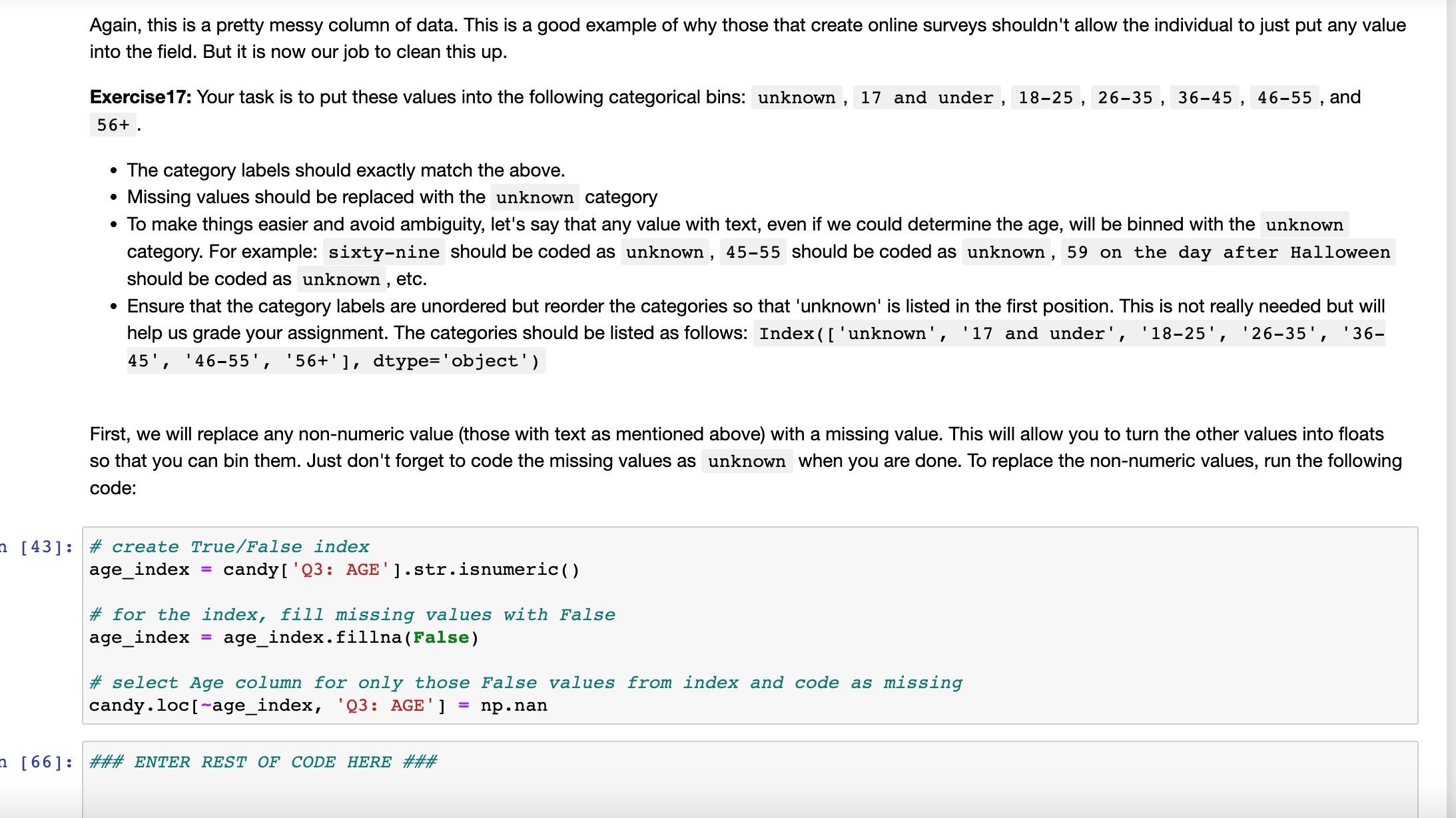 Solved Again This Is A Pretty Messy Column Of Data This Is