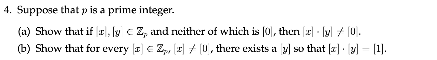 Solved Suppose that p ﻿is a prime integer.(a) ﻿Show that if | Chegg.com
