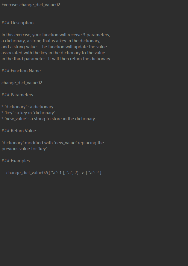 Solved Exercise: get_dict_value02 ### Description In this | Chegg.com