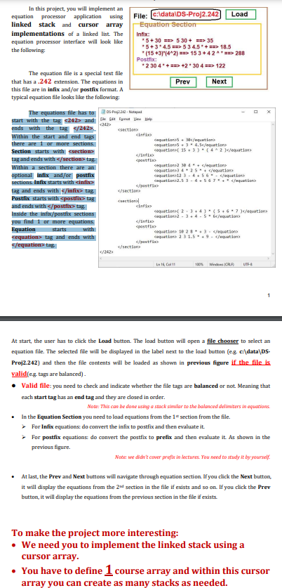 Solved using java ecipse In this project, you will implement | Chegg.com
