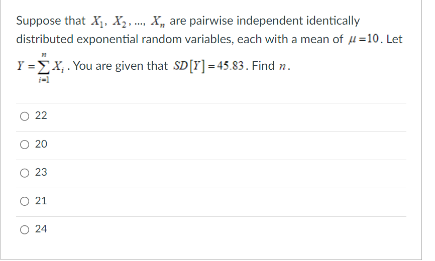 Solved Suppose that X1,X2,…,Xn are pairwise independent | Chegg.com