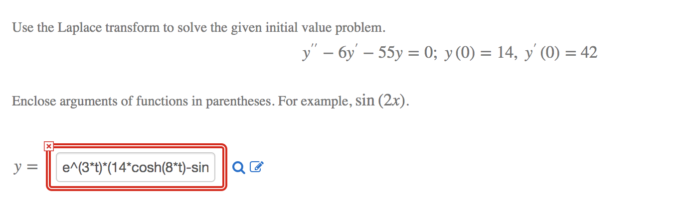 Solved Use the Laplace transform to solve the given initial | Chegg.com