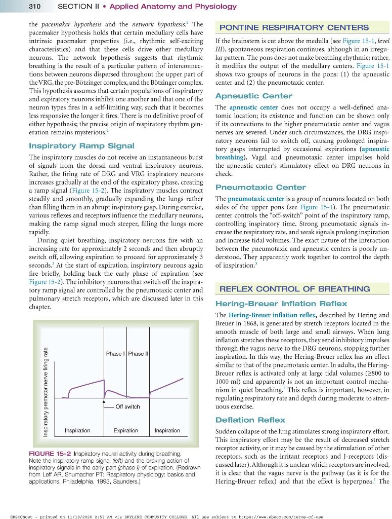 Solved Referring to the respiratory centers of the brain | Chegg.com