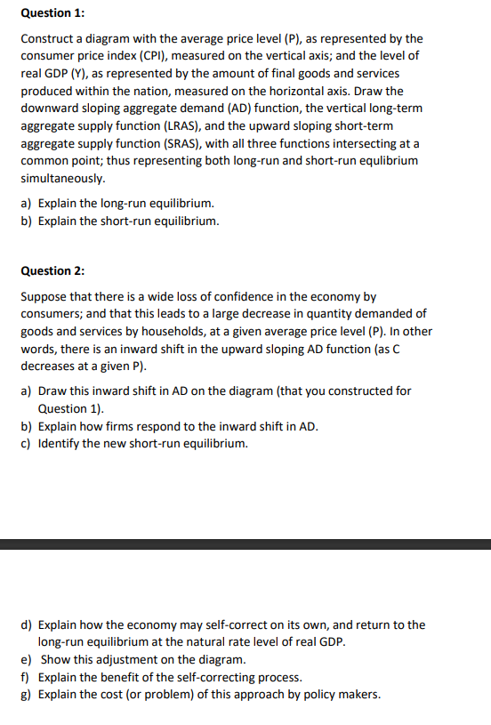 Solved Construct another diagram with the downward sloping | Chegg.com