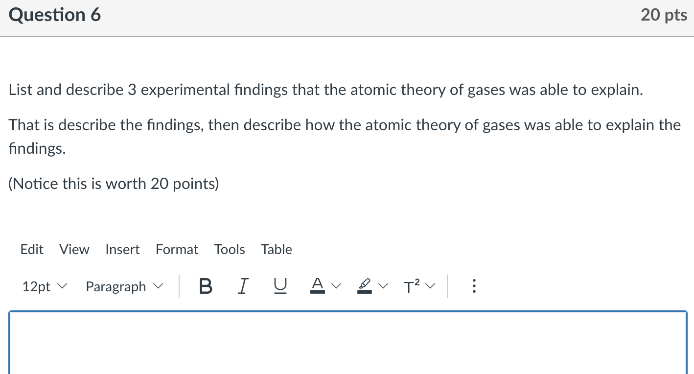 Solved List and describe 3 experimental findings that the | Chegg.com