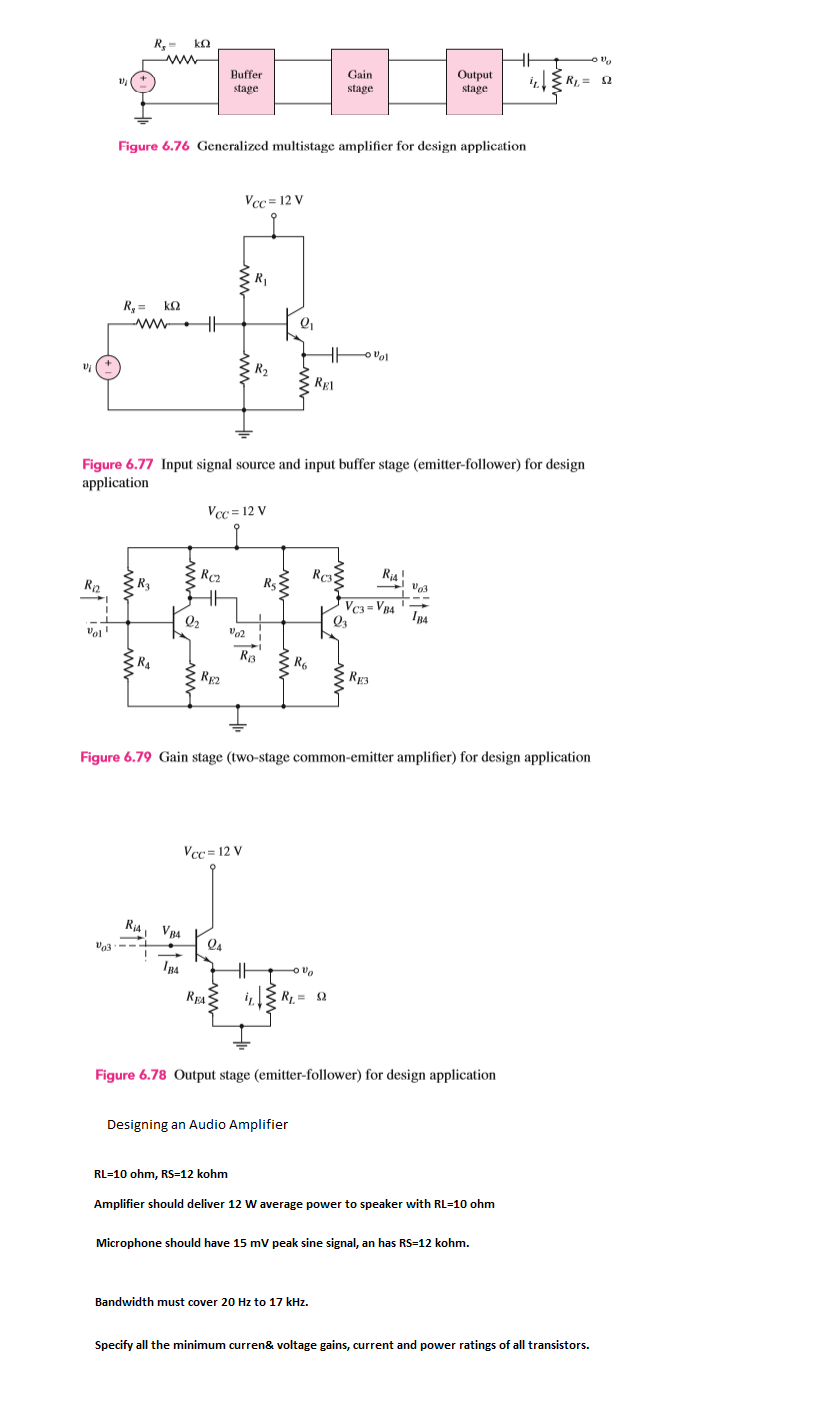 R, ko HE Buffer stage Gain stage Output stage Figure | Chegg.com