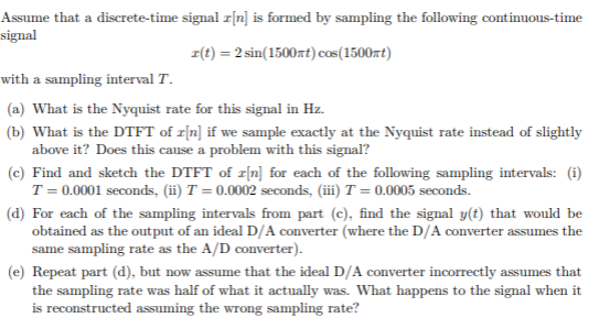 Assume that a discrete-time signal r[nis formed by | Chegg.com