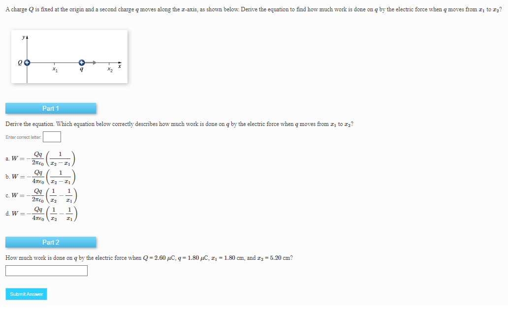Solved Derive the equation. Which equation below correctly | Chegg.com