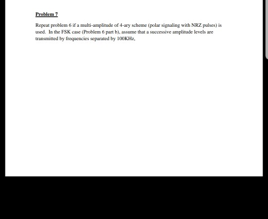 Solved Problem 6 Figure Below Shows A Binary Data 