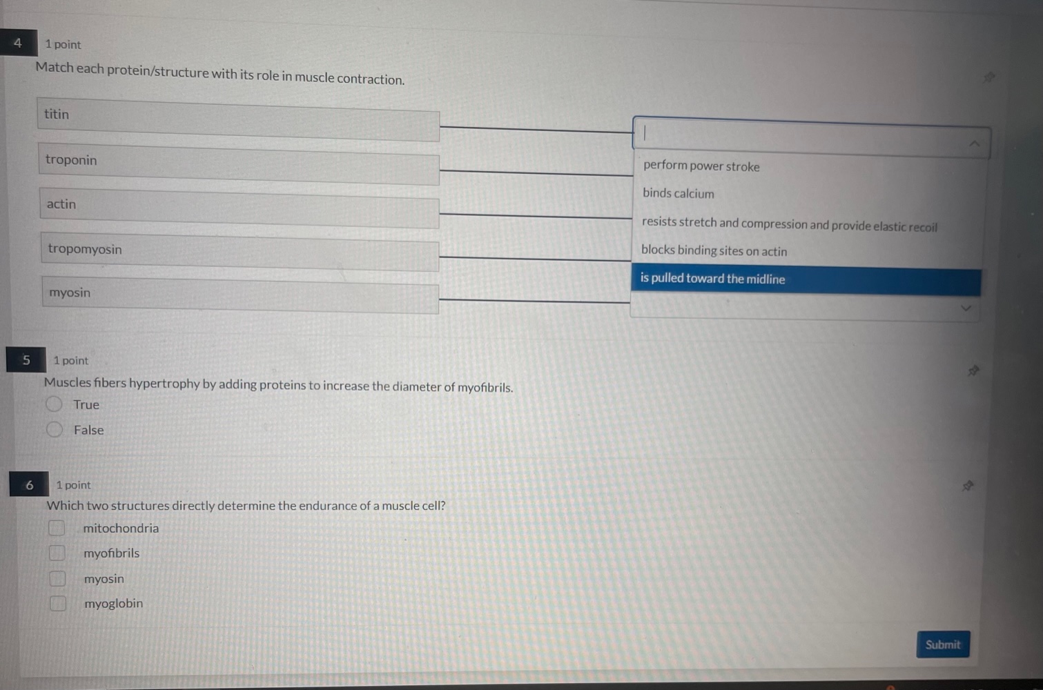 Solved Match each component of a sarcomere with its lahel on | Chegg.com